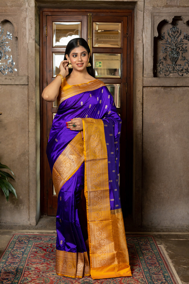 Pure Banarasi Katan Silk Saree | Handloom Sarees – Panaya