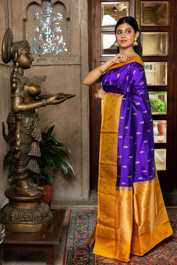 Pure Banarasi Katan Silk Saree | Handloom Sarees – Panaya