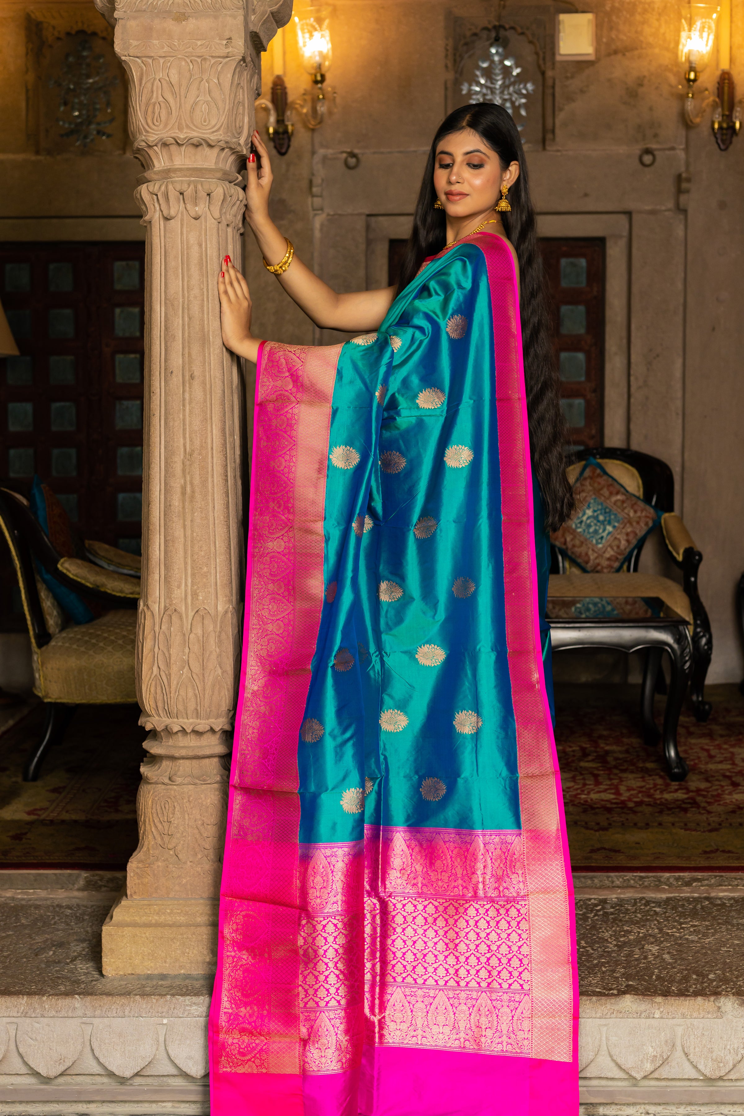Pure Banarasi Katan Silk Saree | Handloom Sarees – Panaya