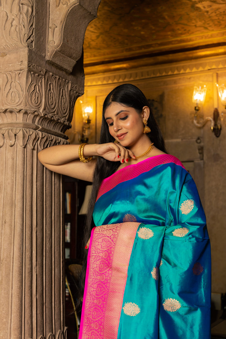 Pure Banarasi Katan Silk Saree | Handloom Sarees – Panaya