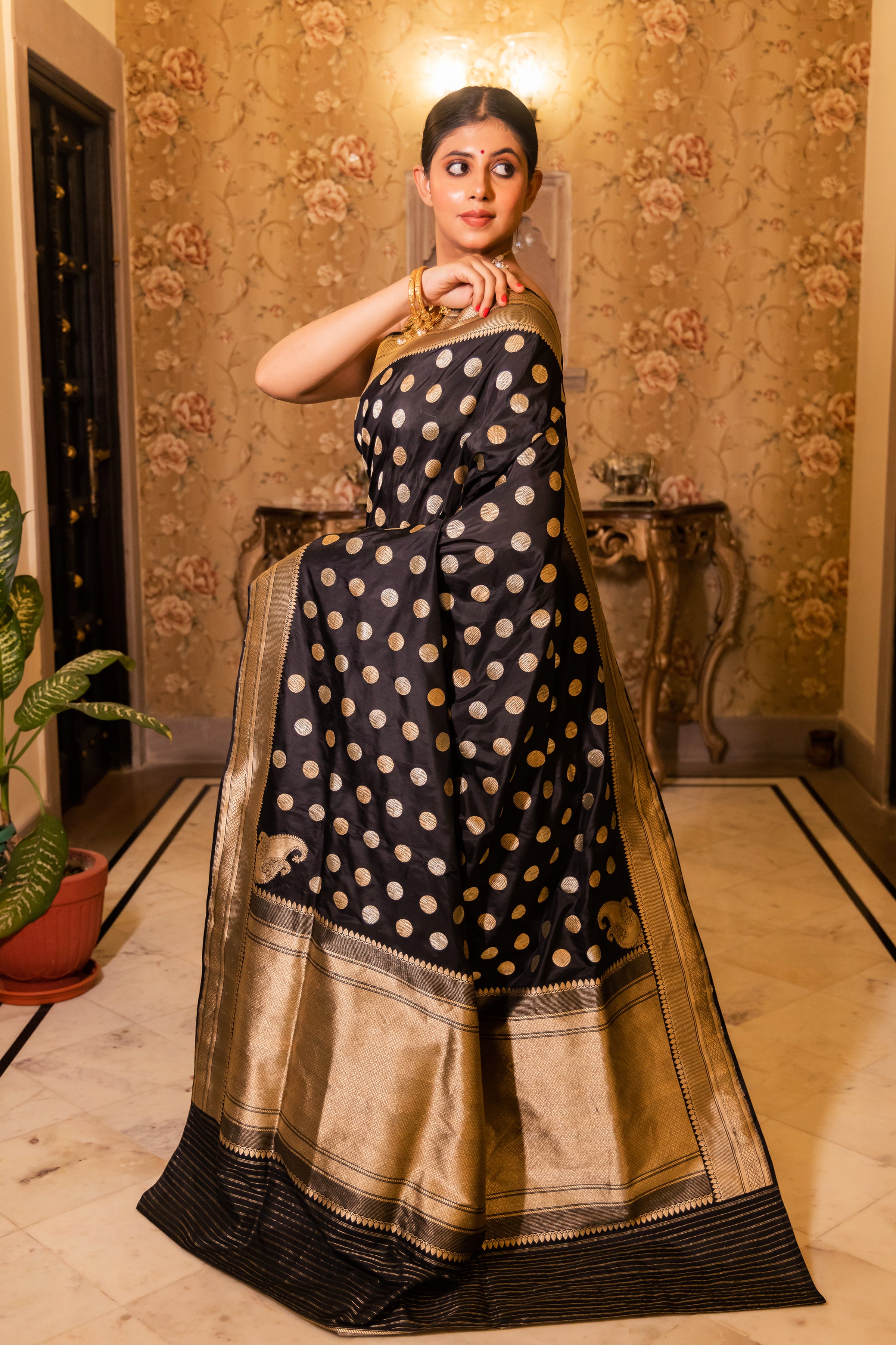 Pure Banarasi Katan Silk Saree | Handloom Sarees – Panaya