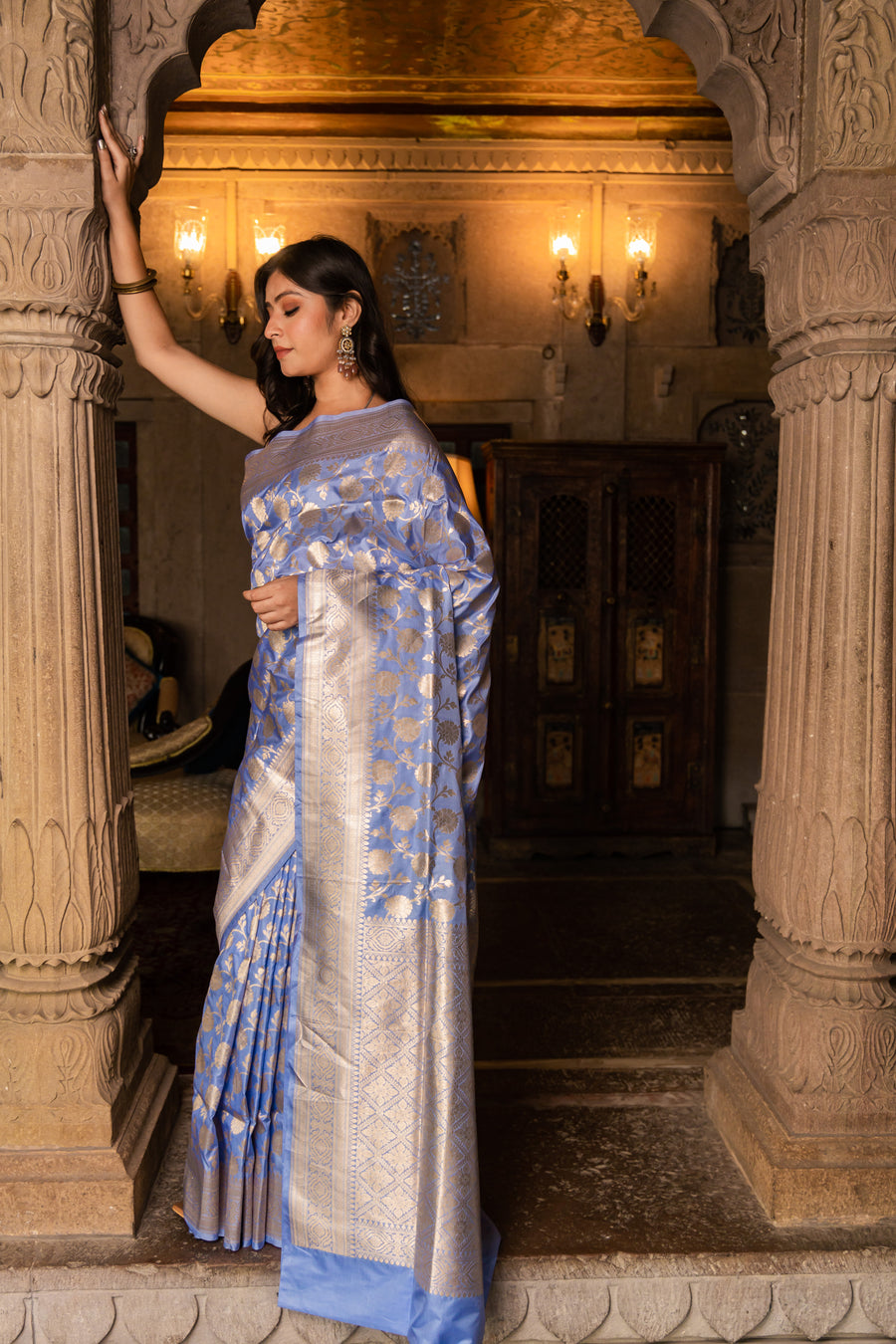 Pure Banarasi Katan Silk Saree | Handloom Sarees – Panaya